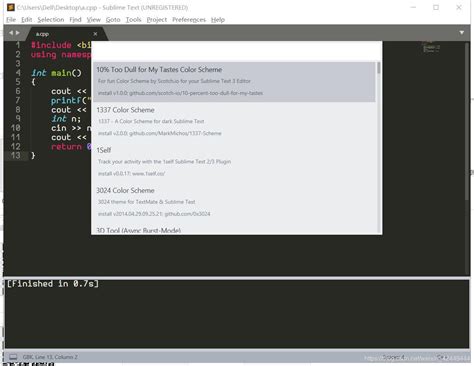 Sublime Text3 Cc一键调试运行可读取cin和scanf且中文无乱码sublime Test 内部运行c Csdn博客