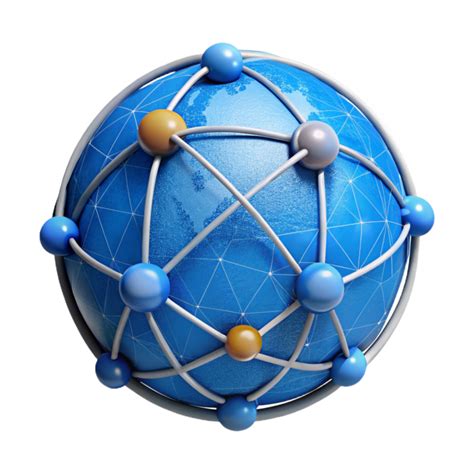 Impressive Traditional Global Communication Network Isolated With World Map Genuine 58027040 Png