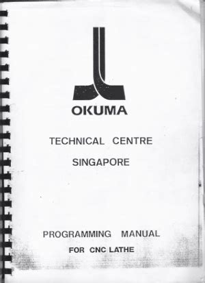 Okuma Programming Manuals User Guides Cnc Manual
