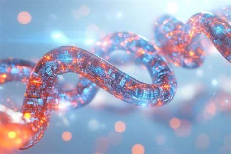 Glowing Multi Colored Fiber Optic Cables Symbolizing Fast Data Transmission Secure Connectivity