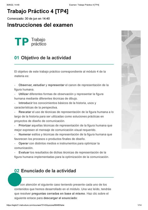 Examen Trabajo Práctico 4 TP4 Trabajo Práctico 4 TP4 Comenzado
