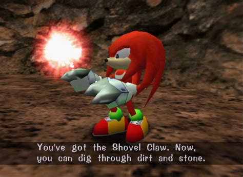 Knuckles Gets The Shovel Claws Sonic Adventure Sonic Adventure