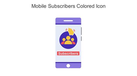 Mobile Subscribers Colored Icon In Powerpoint Pptx Png And Editable Eps Format Ppt Slide