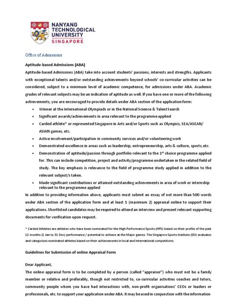 Aba Instructions Pdf