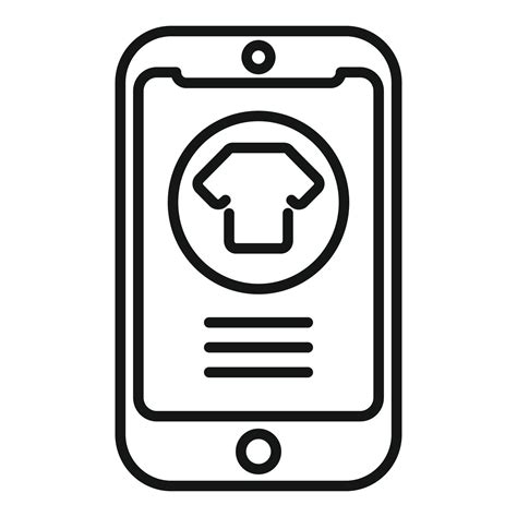 Smartphone Store Icon Outline Vector Web Card 15159775 Vector Art At Vecteezy