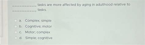 Solved Tasks Are More Affected By Aging In Adulthood