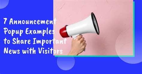 7 Announcement Popup Examples To Share Important News With Visitors Optimonk Blog