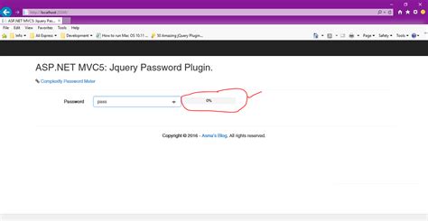 Aspnet Mvc5 Password Meter Jquery Plugin Integration Asmas Blog