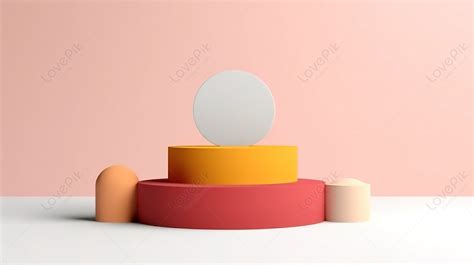 매력적인 제품 프레젠테이션 흰색 배경에 기하학적 모양이 있는 연단의 3d 그림 연단 배경 연단 그림 배경 흰색 그림 배경 이미지 Hd 연단 연단 그림 흰색 그림