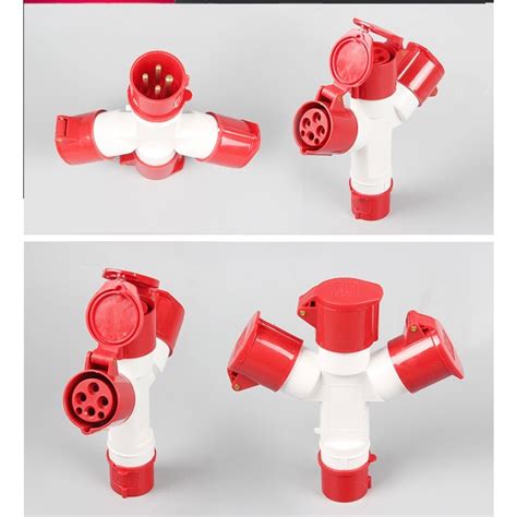 Chia2 Split3 Industrial Plug Socket 3 Phase 4 Pin 16a 32a Shopee Malaysia