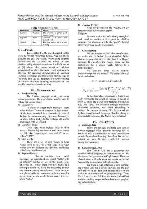 Sentiment Analysis Of Twitter Tweets Using Supervised Classification