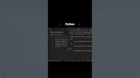 Slice List In 3 Chunks Codingpythonbasicspracticeshorts