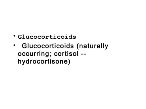 Mineralocorticoids And Glucocorticoids Ppt