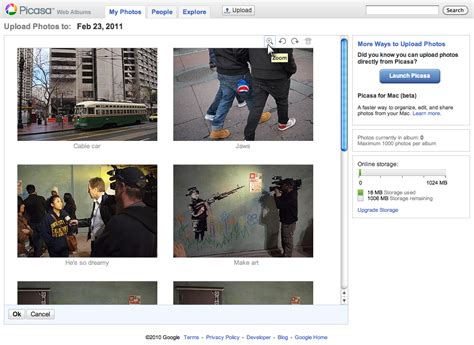 picasa blog easier uploads to picasa web albums