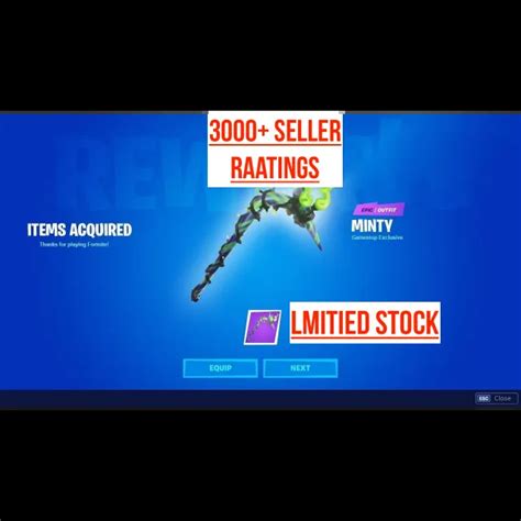 Code Merry Minty Axe Fortnite Game Item Gameflip