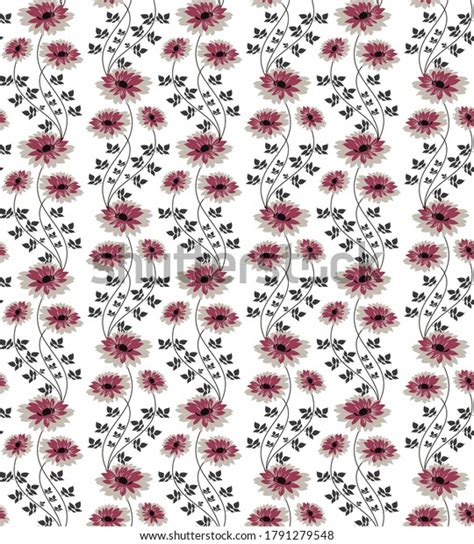 Semless Vector Flower Design Pattern On Stock Vector Royalty Free
