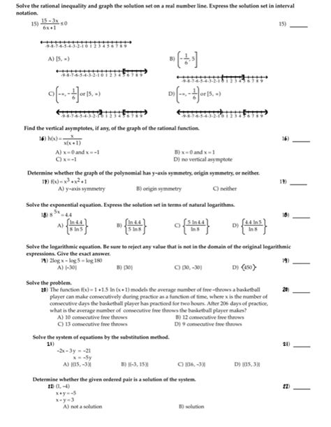 Solved Solve The Rational Inequality And Graph The Solution