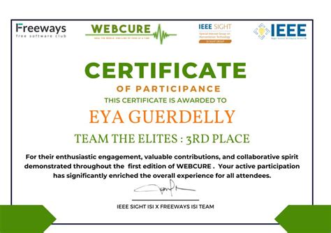 Eya Guerdelly On Linkedin Webcurehackathonisi