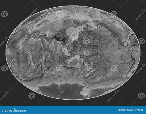 Amur Tectonic Plate Grayscale Fahey Boundaries Stock Illustration Illustration Of Disaster