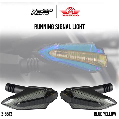 Universal Running Turn Signal Light Dual Color Z 5513 Smoke Flowing