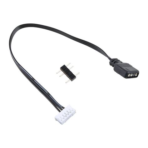 Hiabio 5v 3 Pin To 6pin 4pin Converter Cord Argb 3pin To 4p 6p For Coolmoon Controller