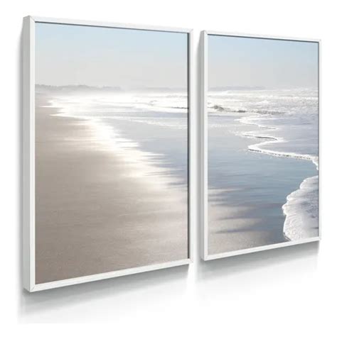 Quadro Decorativo Praia Mar Paisagem Sala Quarto Casal Hall