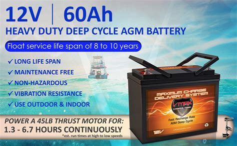 VMAX MR Volt Ah AGM Deep Cycle Sealed Lead Acid Ba