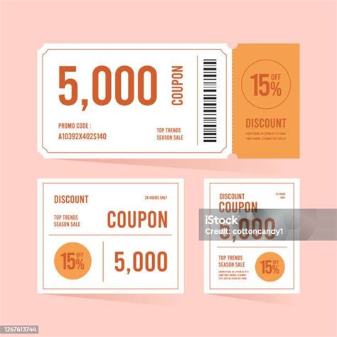 쿠폰 티켓 카드 디자인 그래픽 디자인 벡터 일러스트레이션의 요소 템플릿입니다 승차권에 대한 스톡 벡터 아트 및 기타 이미지