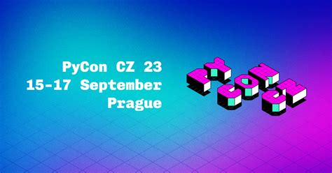 Pycon Cz September Prague