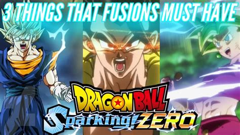 Fusions For Dragon Ball Sparking Zero Budokai Tenkaihi 4 Update