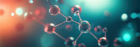 Colorful Abstract Background Featuring Interconnected Molecules And Chemical Structures In A