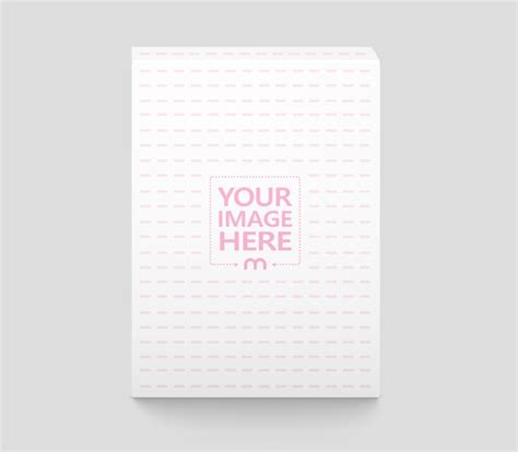 Standing Box Front View Mockup Template Mediamodifier