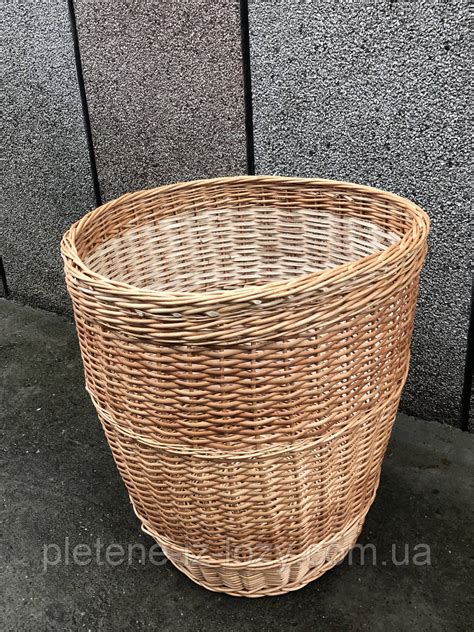 Плетена корзина для білизни із лози кошик для білизни круглий продажа цена в Ужгороде