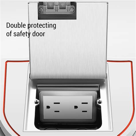 Recessed Floor Electrical Outlet Kit Recessed Flat Hidden Socket