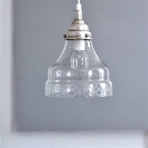 Etched Glass Pendant Light Silver Pendant Lamp Glass Ceiling Lamps