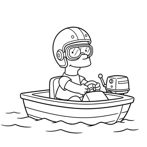 Fise De Colorat Cu Desenează Bart Simpson Simplu Descărcați