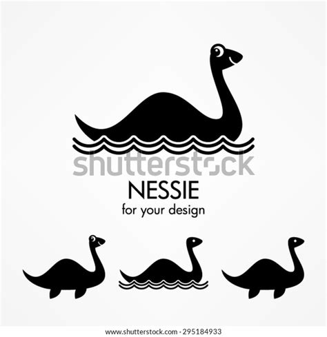 Nessie Icons Stock Vector Royalty Free 295184933