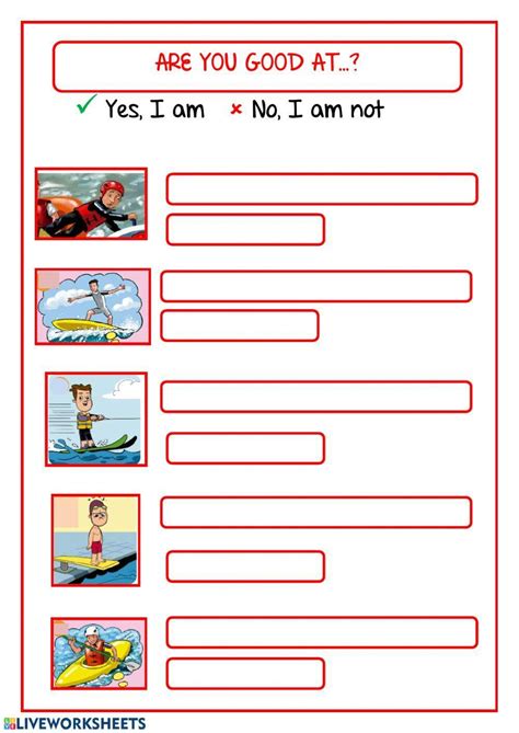 Are You Good At Free Interactive Worksheets 56233