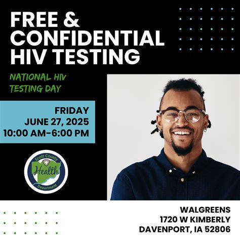 National Hiv Testing Day Event June 27 Scott County Iowa