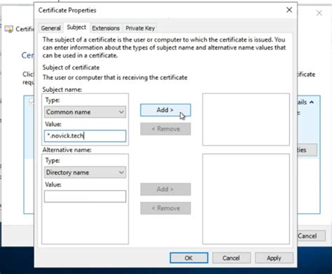 Creating A Csr For A Wildcard Ssl Certificate Novick Tech