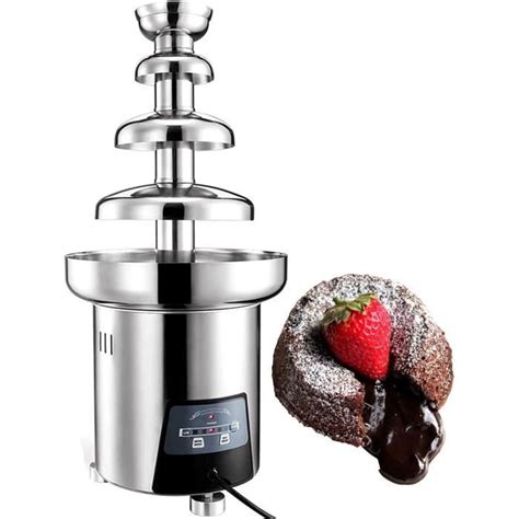 Fontaine À Fondue Au Chocolat À Niveaux Machine Électrique De Fonte De Chocolat D Acier
