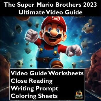 The Super Mario Bros Movie Guide Worksheets Reading Coloring And More