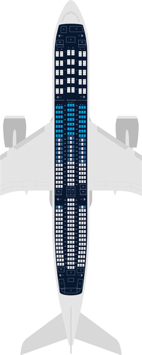 Seatguru Delta A350 Elcho Table