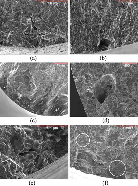 Fracture Surfaces A Specimen T5 σ F 85 Mpa B Specimen B3 σ F