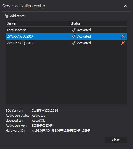 ApexSQL Recover Screen Shot Tour