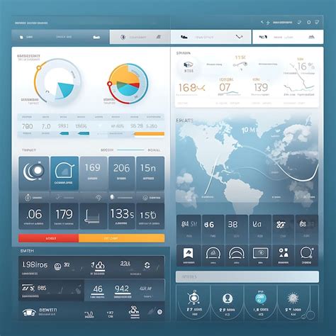 Premium Ai Image Web Dashboard Weather Weather Monitoring Dashboard Map Based Layout Clean