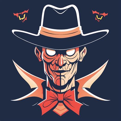 Scary Halloween Clipart Extremely Detailed Scary Freddy Krueger Vector