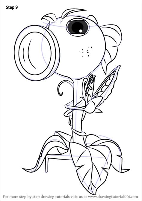 How To Draw Peashooter From Plants Vs Zombies Garden Warfare 2 Plants Vs Zombies Garden