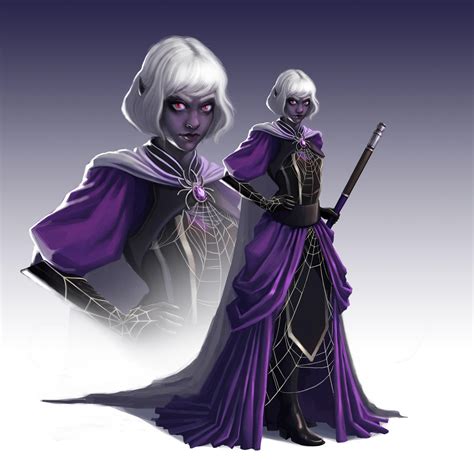 Drow Cleric Illustration By Me R Imaginarycharacters