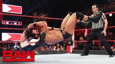 Seth Rollins Vs Drew McIntyre Raw March 18 2019 YouTube
